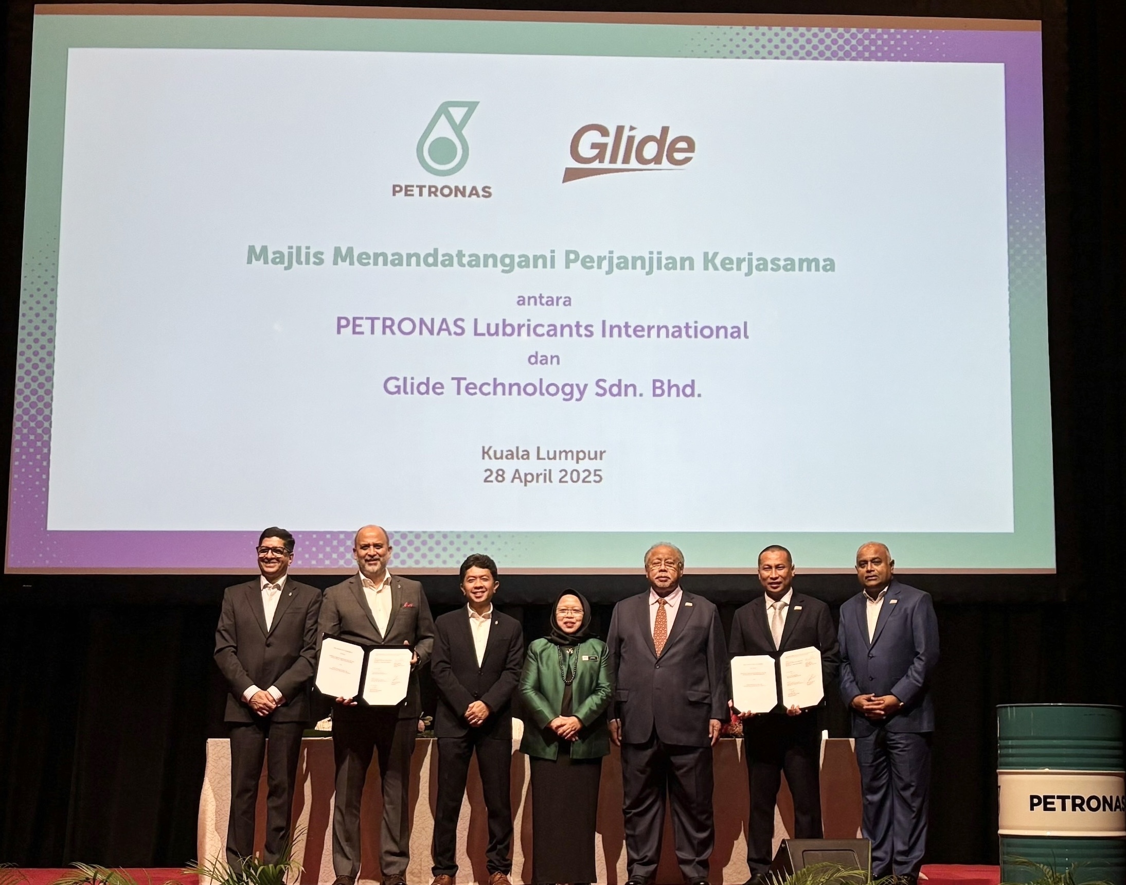 PETRONAS Lubricants International Signs Collaboration Agreement with Glide Technology for ...